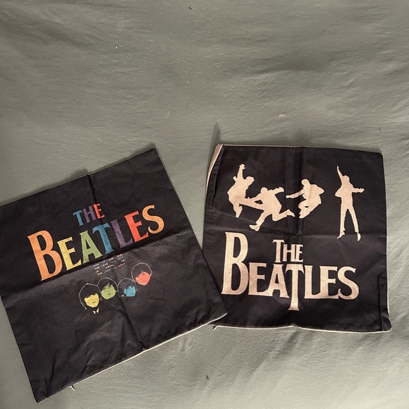 Bedding | The Beatles Black Cushion Covers | Poshmark